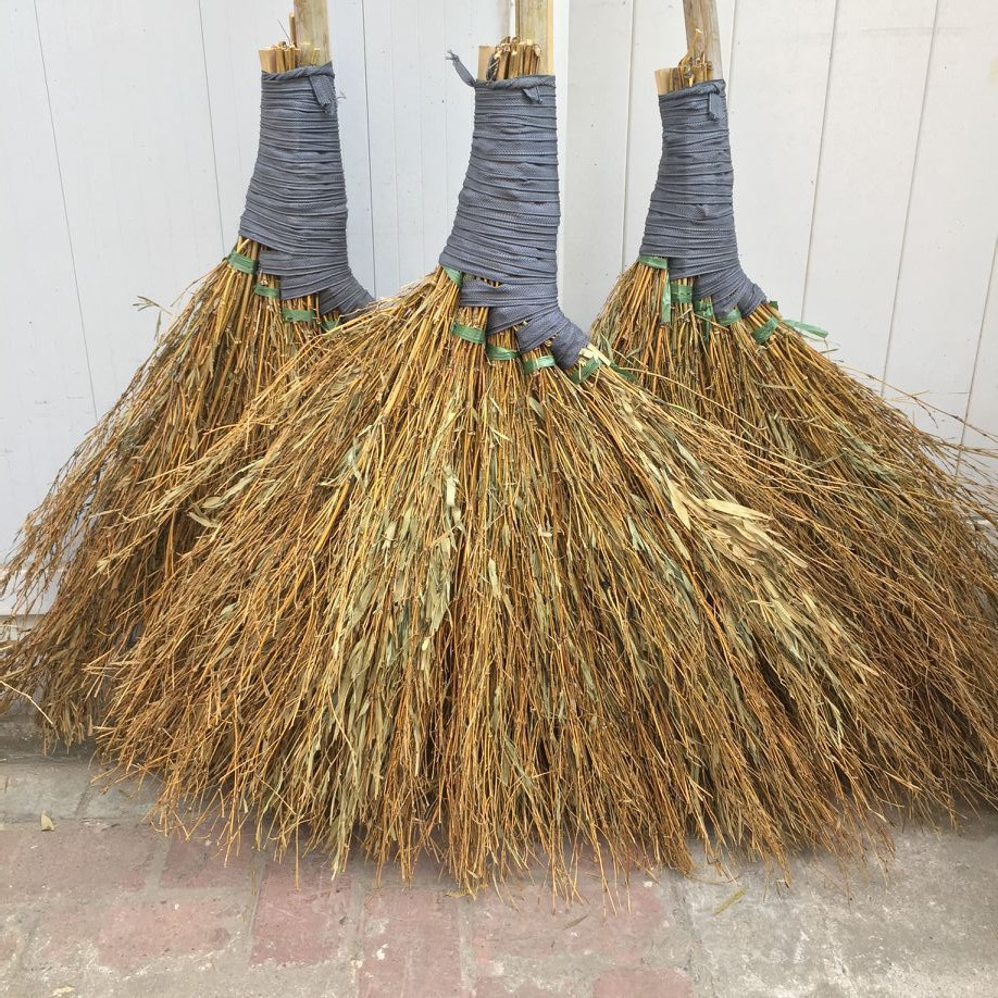 Bamboo road broom wholesale